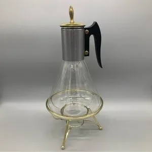 Dining | Vintage Carafe W Warmer Stand Fine Coffee Tea Server Mid ...